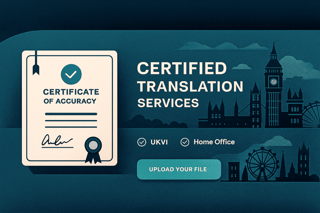 Certified Translation Services | Home Office & UKVI-Ready